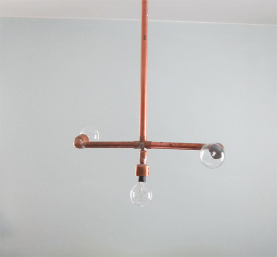 DIY Copper Light Fixture
