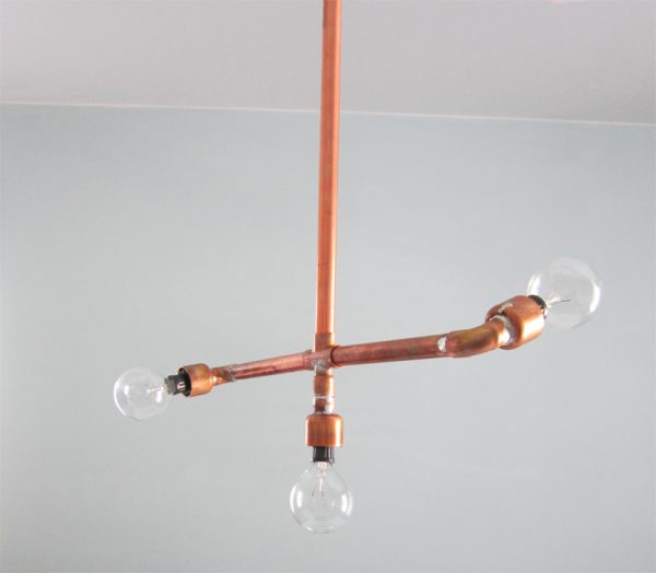 DIY Copper Light Fixture