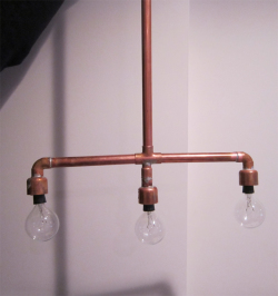 DIY Copper Light Fixture