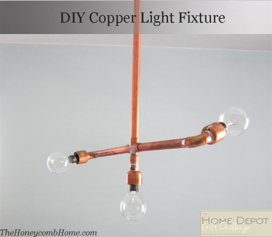 DIY Copper Light Fixture
