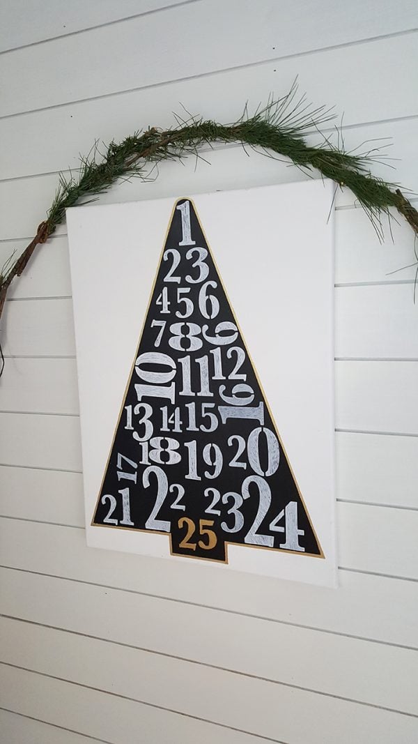 Easy DIY Christmas Tree Sign - The Honeycomb Home