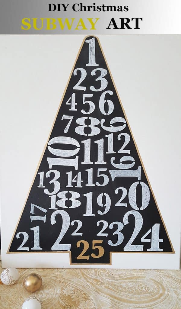 Easy DIY Christmas Tree Sign - The Honeycomb Home