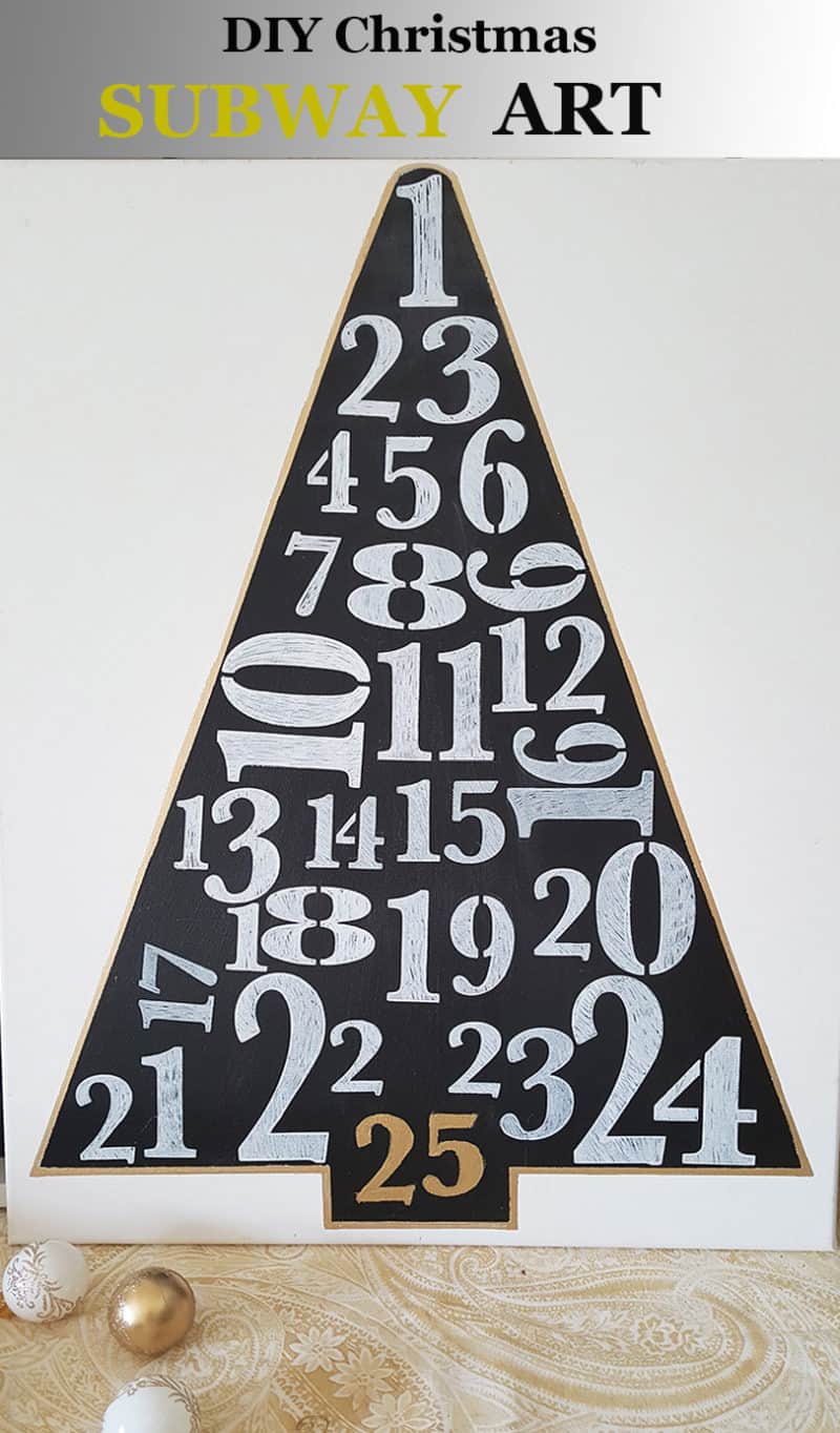 Easy DIY Christmas Tree Sign - The Honeycomb Home