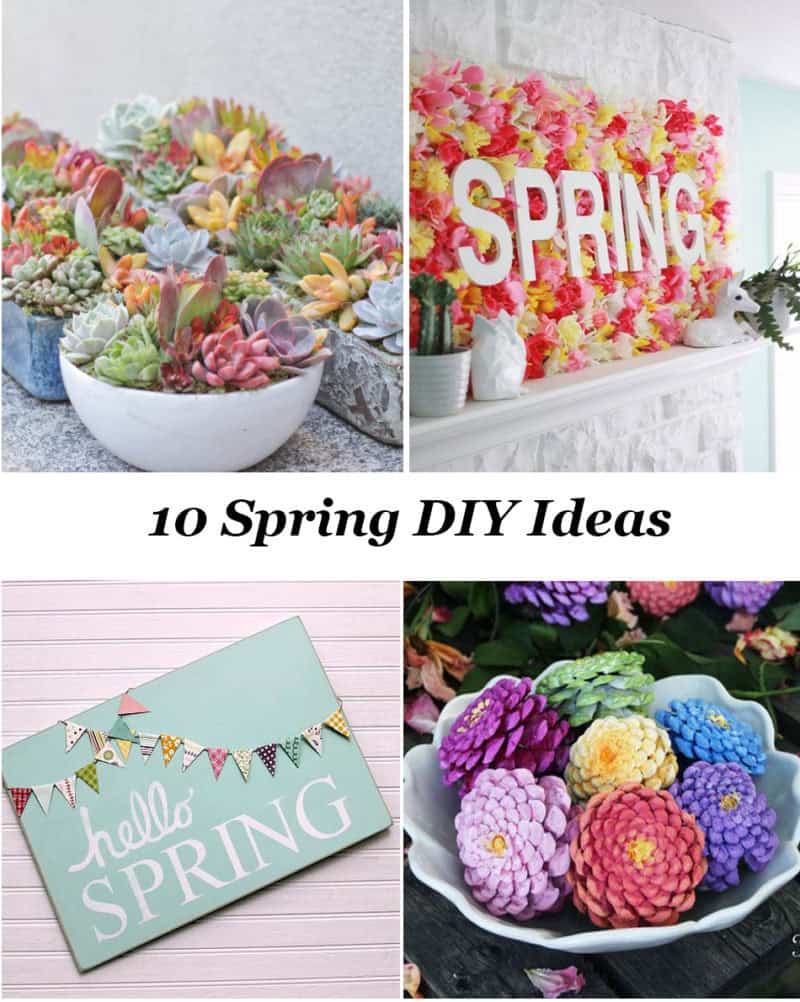 10 DIY Ideas for Spring! - The Honeycomb Home