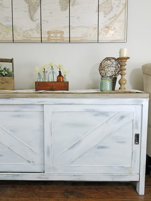 Vintage Sideboard Gets a Rustic Farmhouse Makeover - The Honeycomb Home