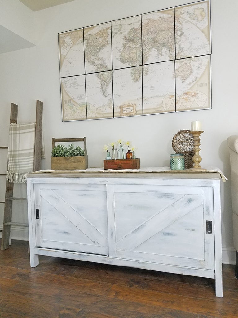 Vintage Sideboard Gets a Rustic Farmhouse Makeover - The Honeycomb Home