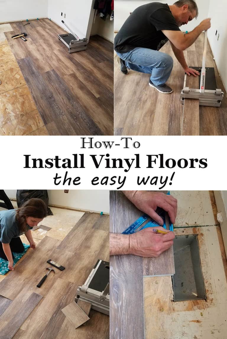 Installing Vinyl Floors - A Do It Yourself Guide - The Honeycomb Home