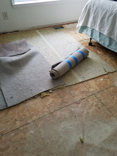 How To Remove Carpeting - The Honeycomb Home