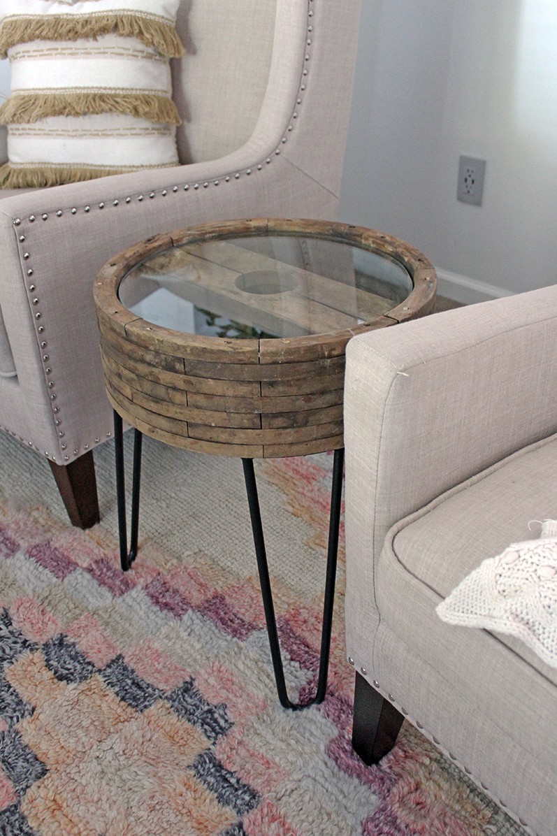 Small Side Table DIY Upcycle - The Honeycomb Home