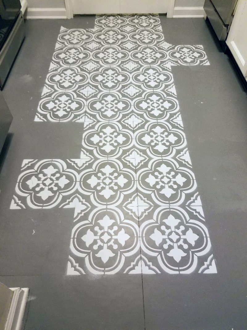 How To Paint Linoleum Flooring - The Honeycomb Home