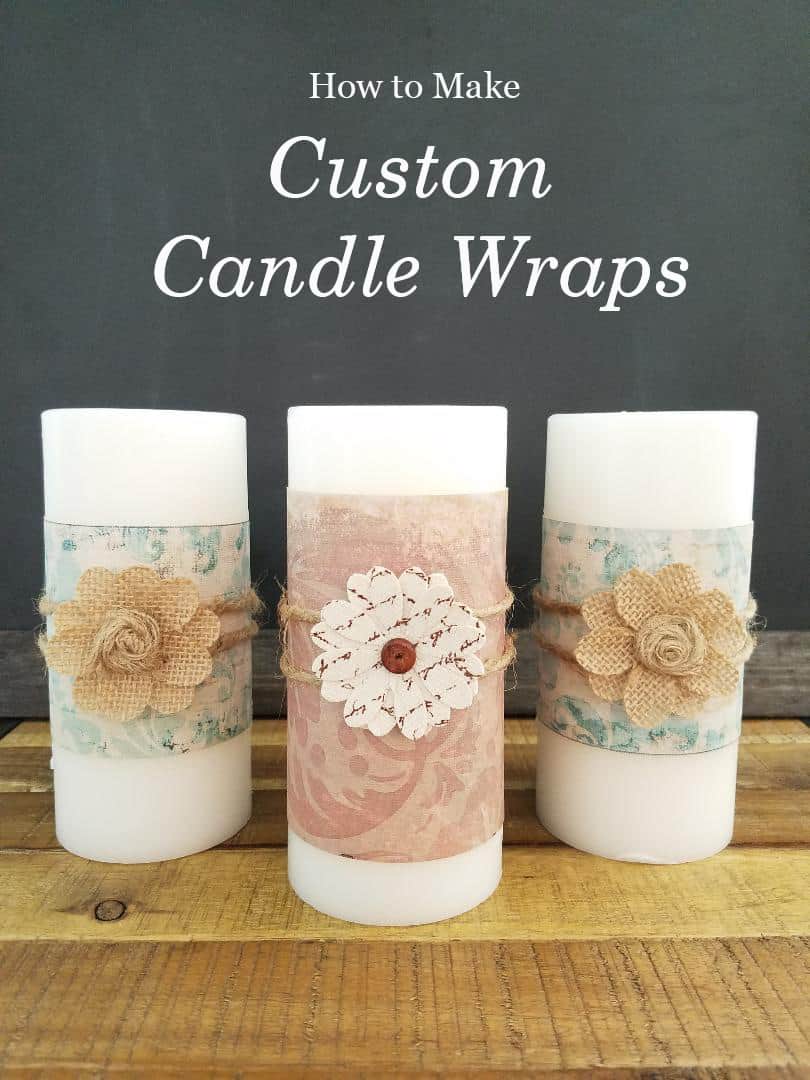 DIY Candle Wraps for Fall - The Honeycomb Home
