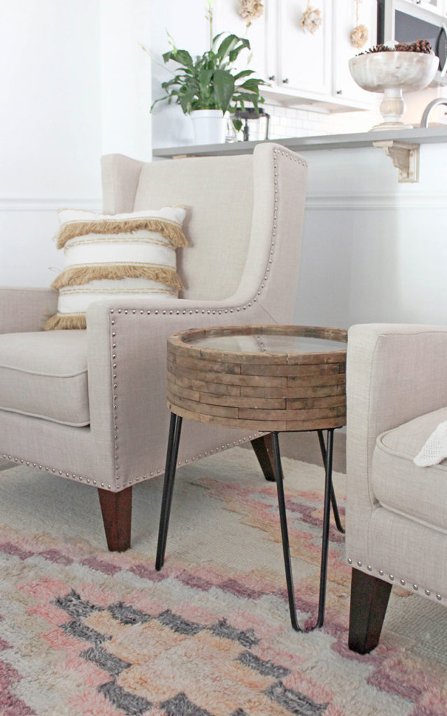 Small Side Table DIY Upcycle - The Honeycomb Home