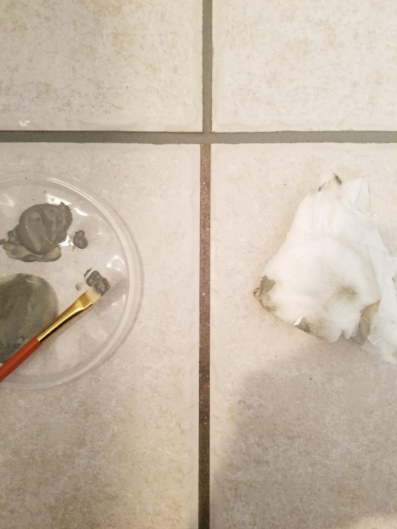 Painting Grout How-To - The Honeycomb Home