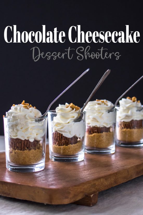 Chocolate Cheesecake Dessert Shooters - The Honeycomb Home