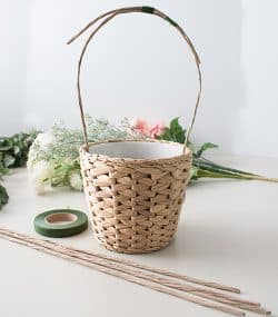 DIY Spring Flower Basket - The Honeycomb Home