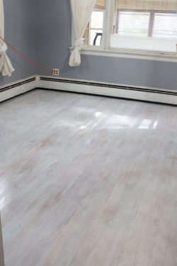 Wood Floor Refinishing and Whitewashing - The Honeycomb Home