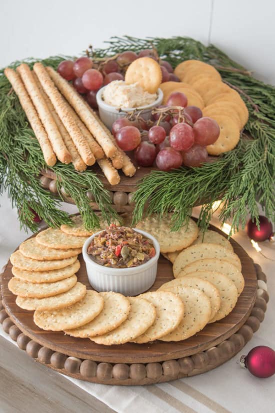 Home Bar for Serve-Yourself Holiday Drinks - The Honeycomb Home