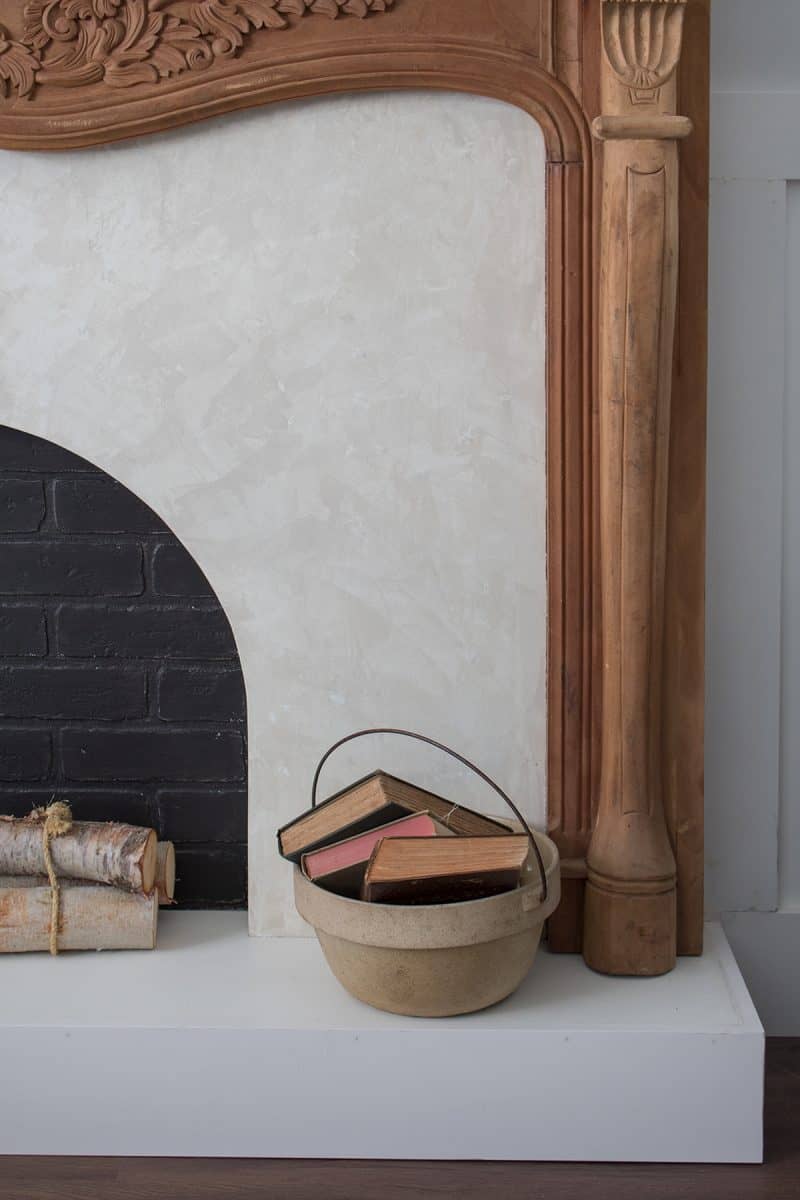 Roman Clay Fireplace How To (Get the Look of Real Stone) - The ...