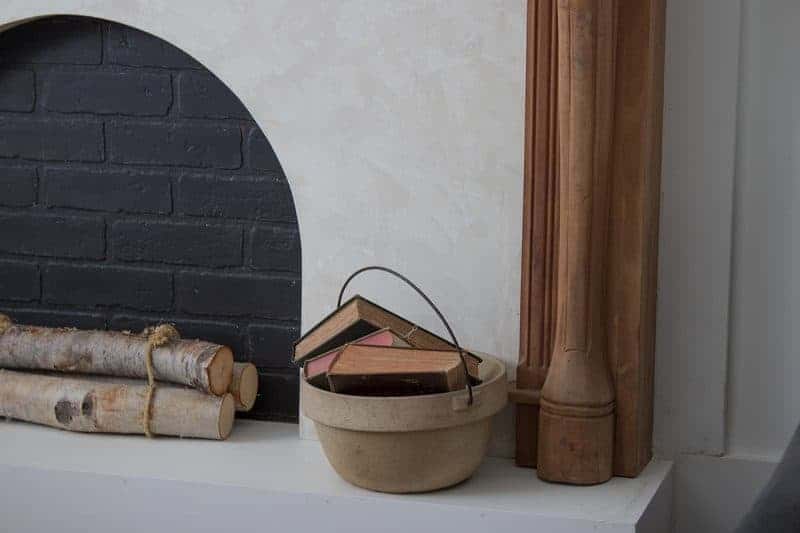 Roman Clay Fireplace How To (Get the Look of Real Stone) - The ...