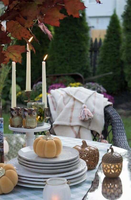 Fall Table Setting Ideas - The Honeycomb Home