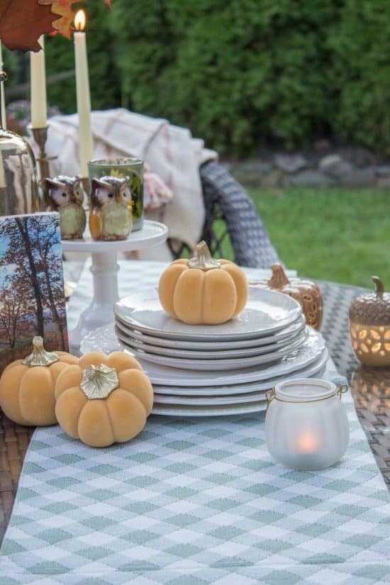 Fall Table Setting Ideas - The Honeycomb Home