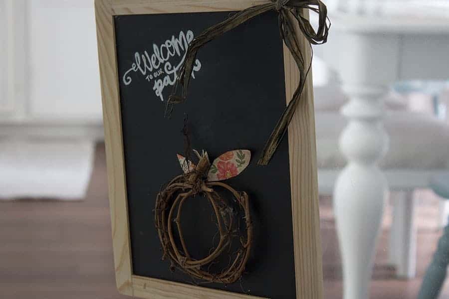 Grapevine Pumpkin Sign DIY - The Honeycomb Home