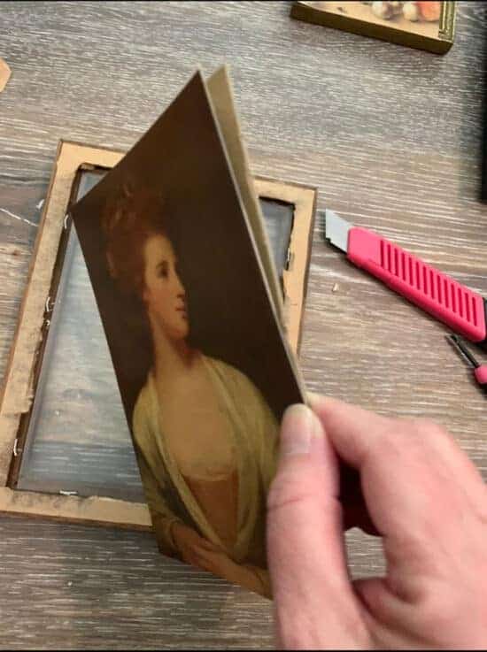Framing Vintage Photos in old picture frames - The Honeycomb Home