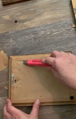 Framing Vintage Photos in old picture frames - The Honeycomb Home