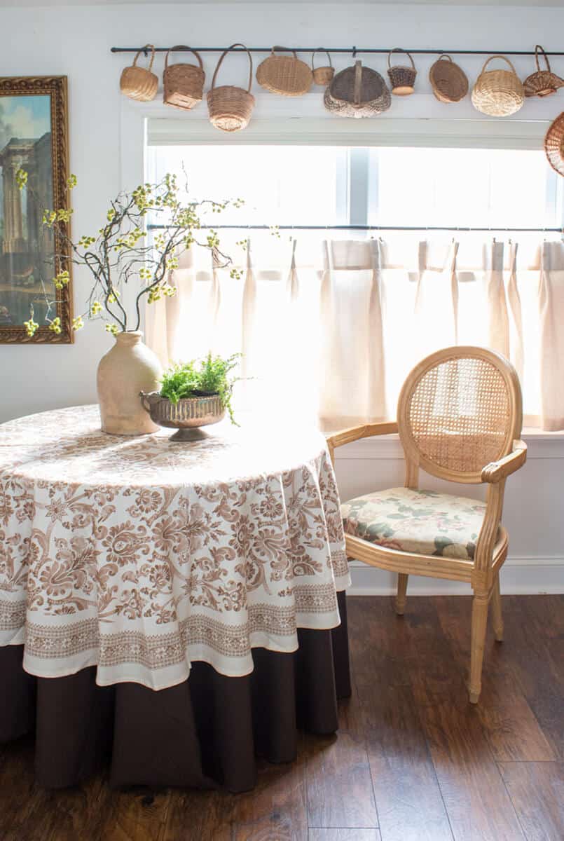 Simple Shades With Cafe Curtains - The Honeycomb Home