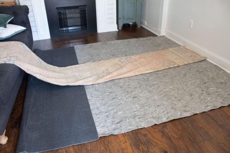 Which Rug Pad Under A Vintage Rug? - The Honeycomb Home