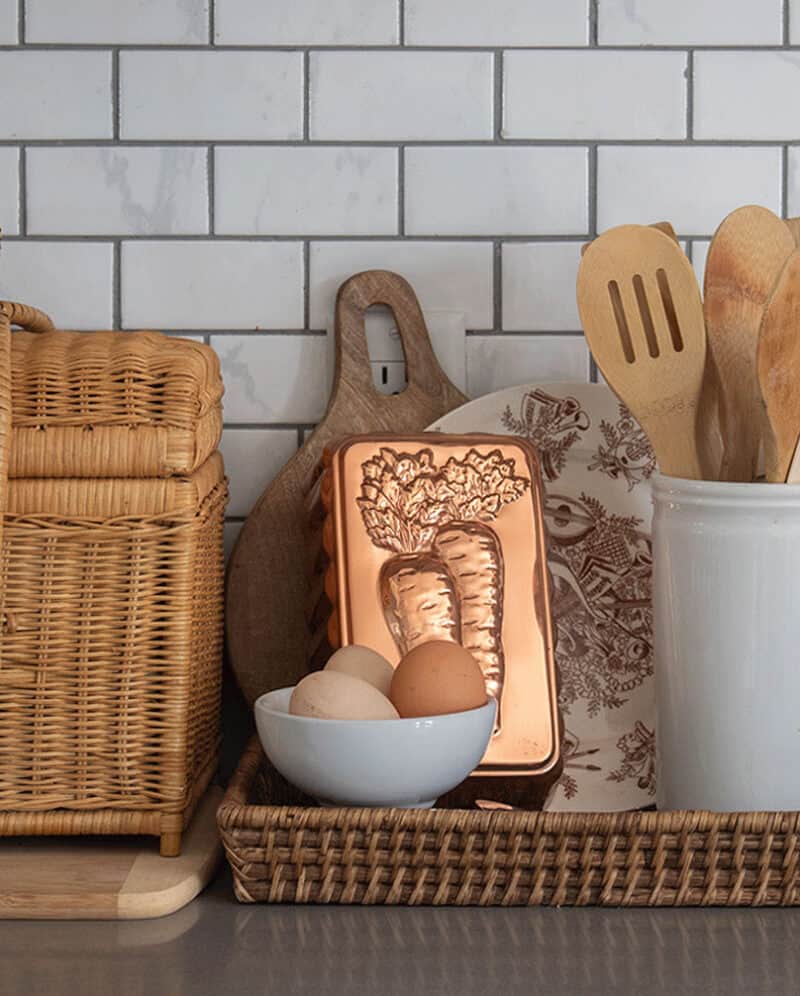 Decorating With Baskets - The Honeycomb Home