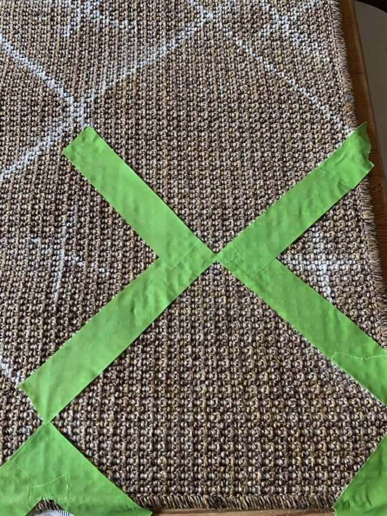 Diamond Jute Rug DIY - The Honeycomb Home