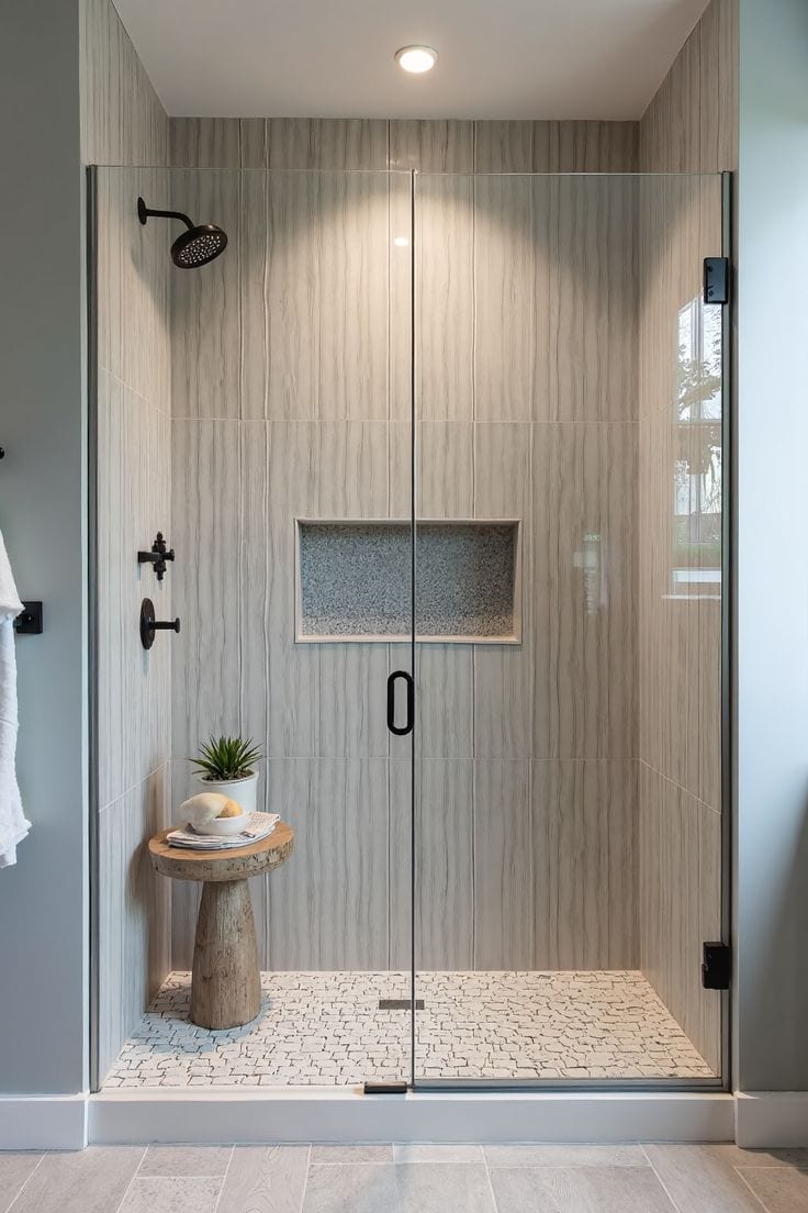 Walk In Shower Tile Ideas You'll Love! - The Honeycomb Home