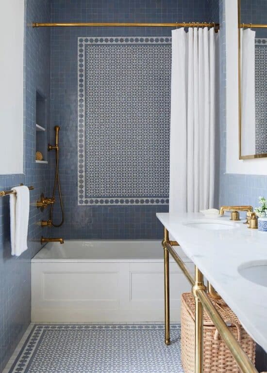 Bathtub Shower Combo Tile Ideas - The Honeycomb Home
