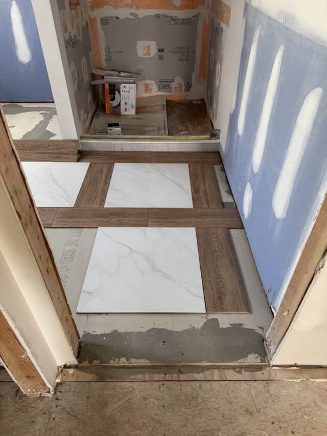 Why Inlaid Tile Floors were The Best Decision For Our Bathroom - The ...